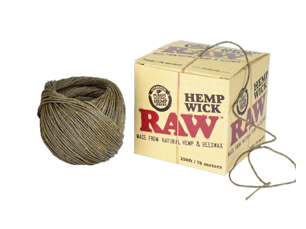 RAW Hemp Wick 250ft Ball – Dabs Glass